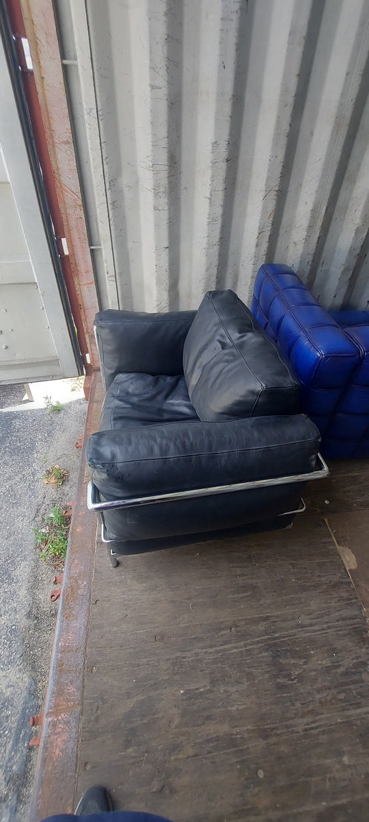 Pair of 1980s Style of Le Corbusier Jeanneret Perriand LC3 Lounge Chai ...