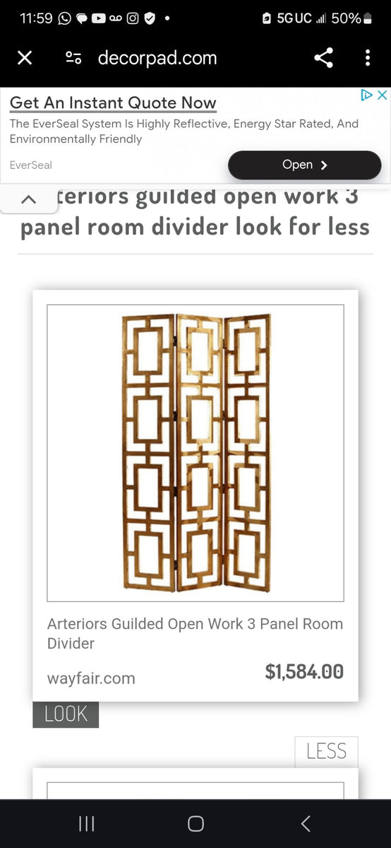 Hollywood Regency Screen – Jasper Kane Designs