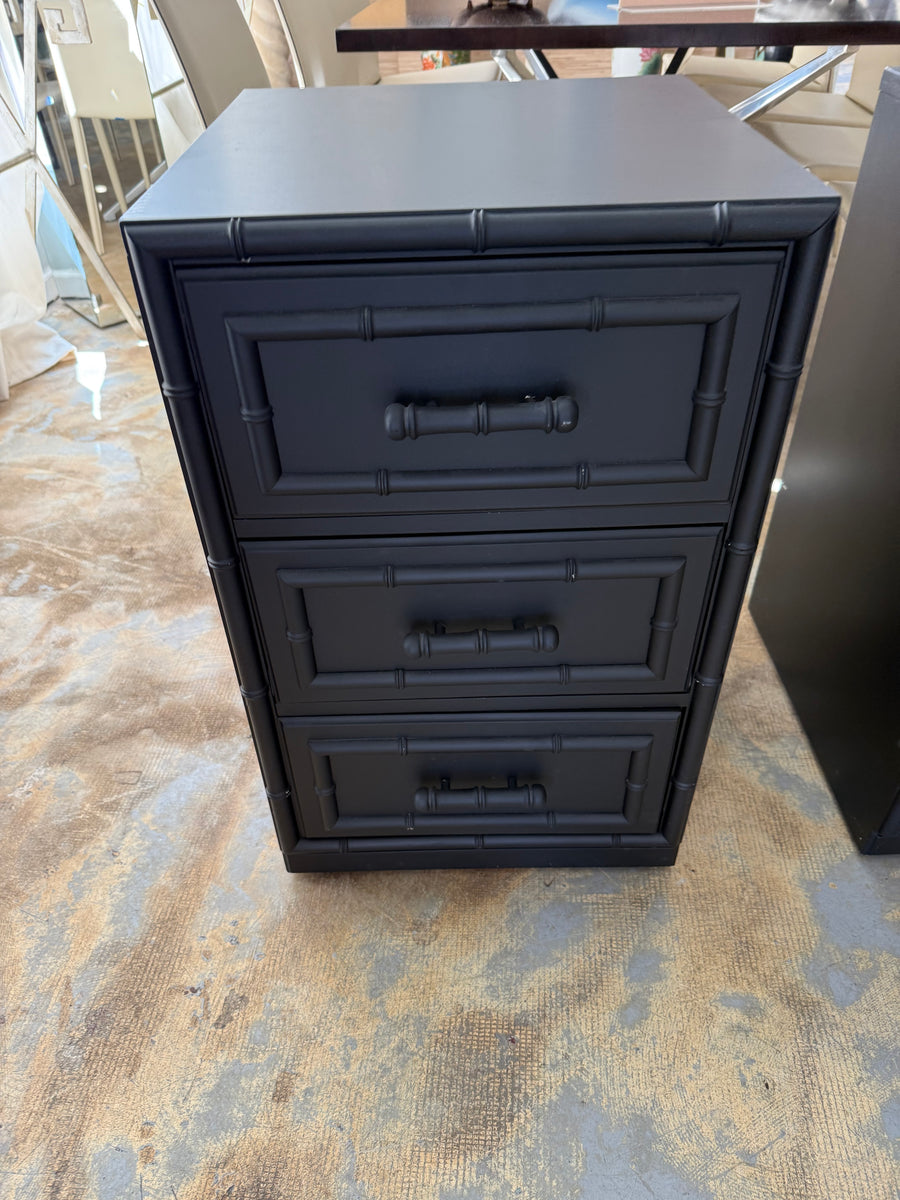 Pr Tall Narrow Aloha FB nightstands – Jasper Kane Designs