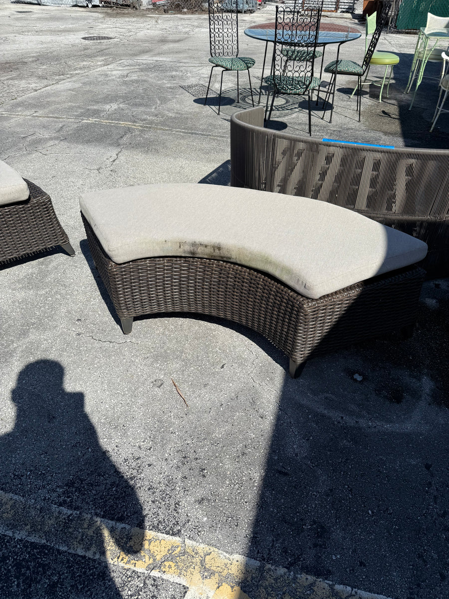 Pair of curve outdoor benches – Jasper Kane Designs