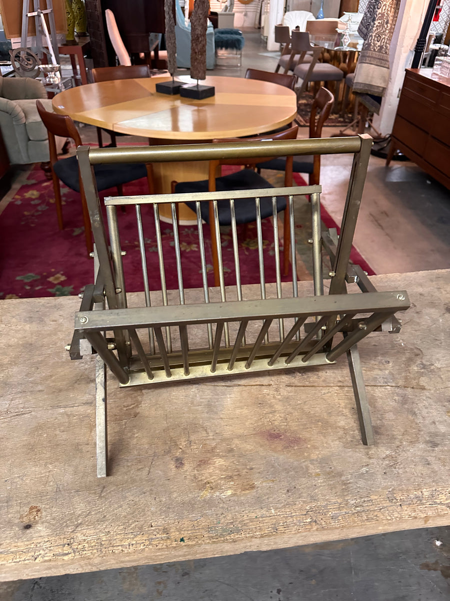 Brass folding mag rack – Jasper Kane Designs