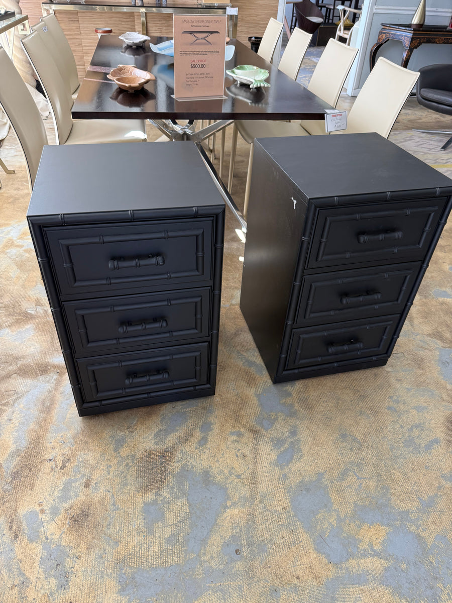 Pr Tall Narrow Aloha FB nightstands – Jasper Kane Designs